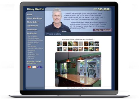(267) 567-5099 Philadelphia Website Design Case Study - Casey Electric - Philadelphia Web Design